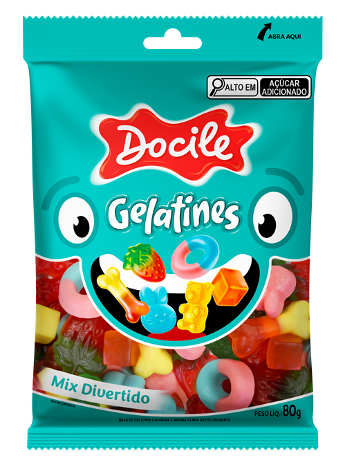 Gelatines Mix Divertido, da Docile, tem formatos diferentes - YCAR ...